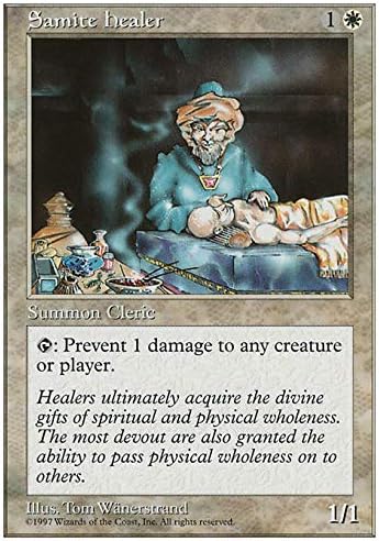Amazon.com: Magic The Gathering - Samite Healer - Fifth Edition : Toys ...