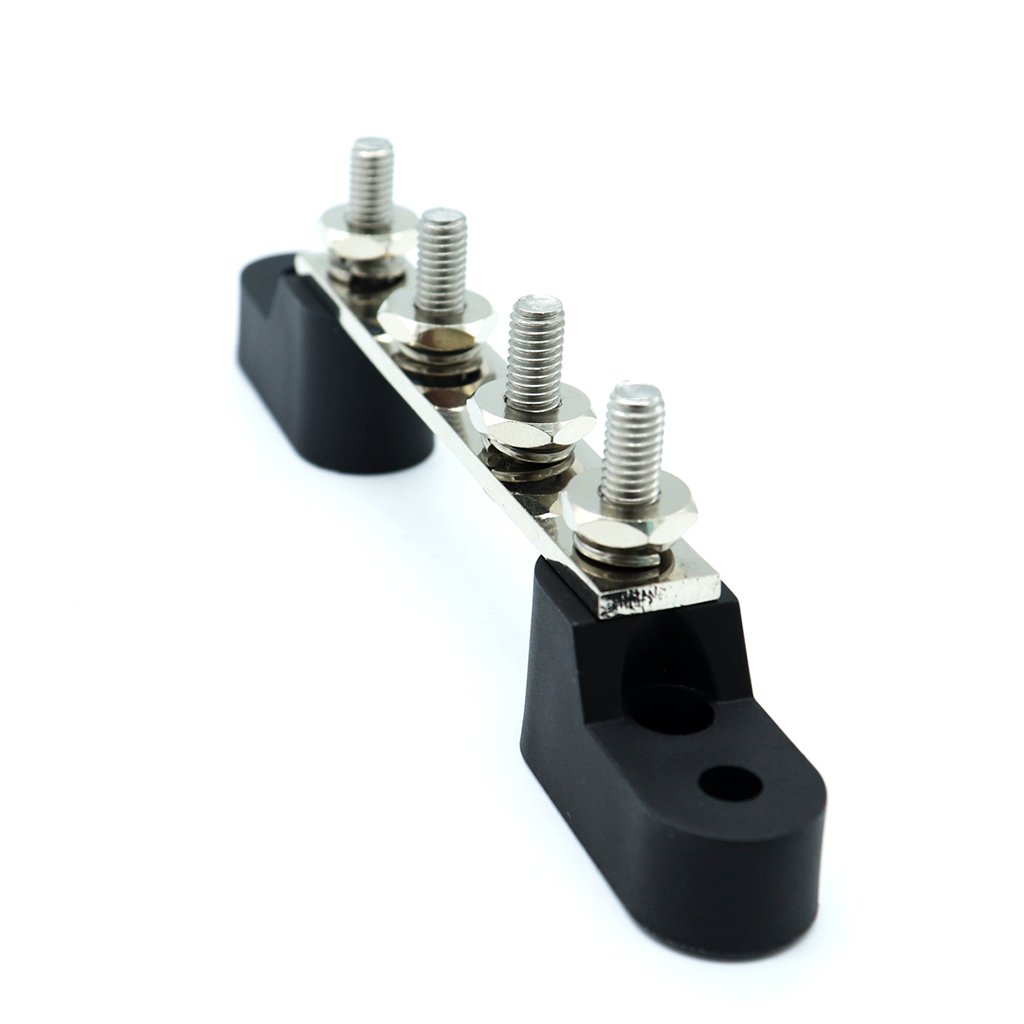 Buy balikha 12V Busbar Electrical Terminal Terminal Block Busbar 6 Stud ...