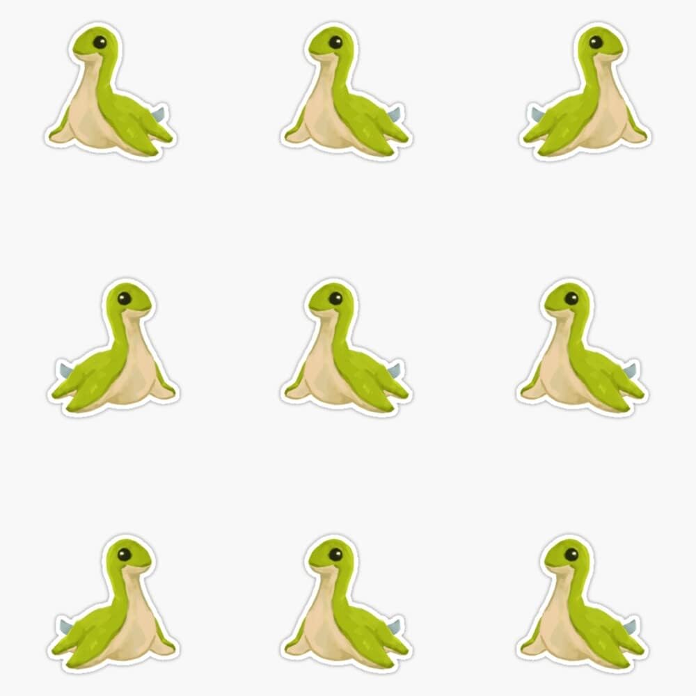 Amazon.com: Nessie Pack Sticker Decal Size 5" : Toys & Games
