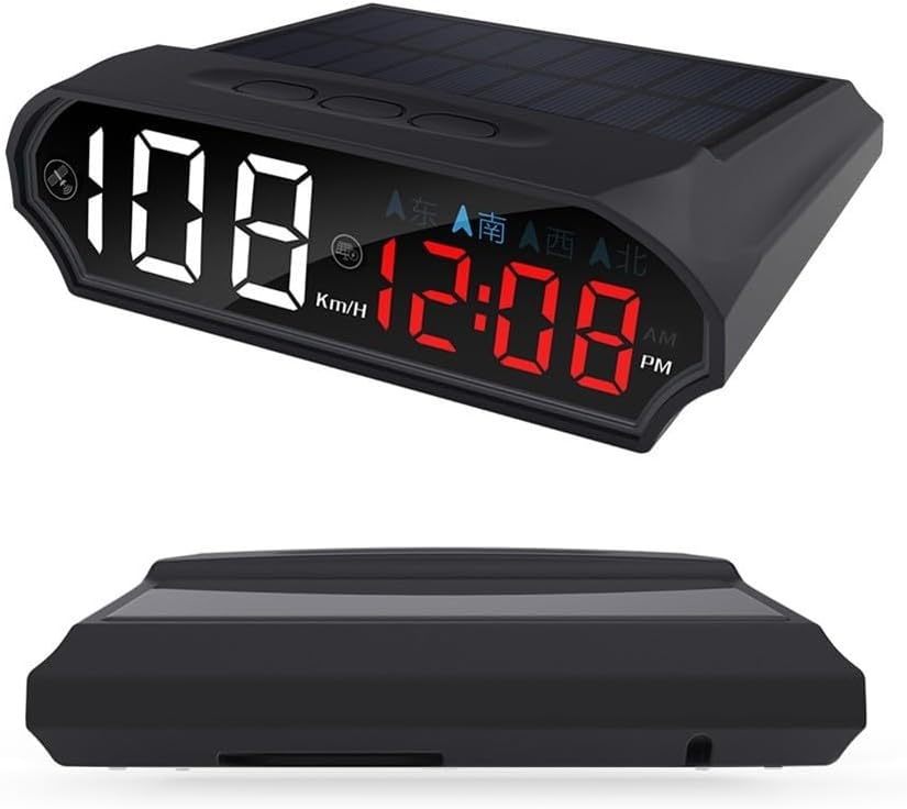 Amazon.com: AugustknowU Digital Car Speedometer Head-Up Display Solar ...