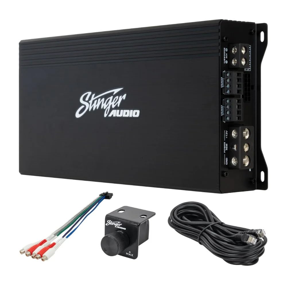 Amazon.com: STINGER Audio MT-1000.5 1200 Watt RMS 5-Channel Car Audio ...