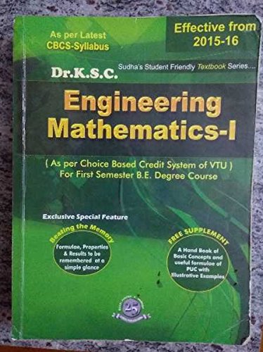 Engineering Mathematics Dr. K.S.c 1 and 2 : Amazon.in: Books
