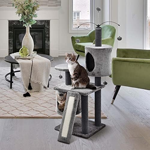 Amazon.com : Cat Craft 5-Level Cat Tree Condo, 2 Sisal Scratch Posts ...