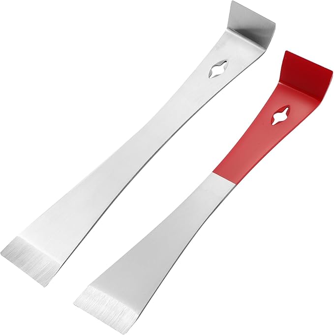 2pcs Metal Pry Bar, Stainless Steel Pry Tool Flat Mini Crowbar Tool ...