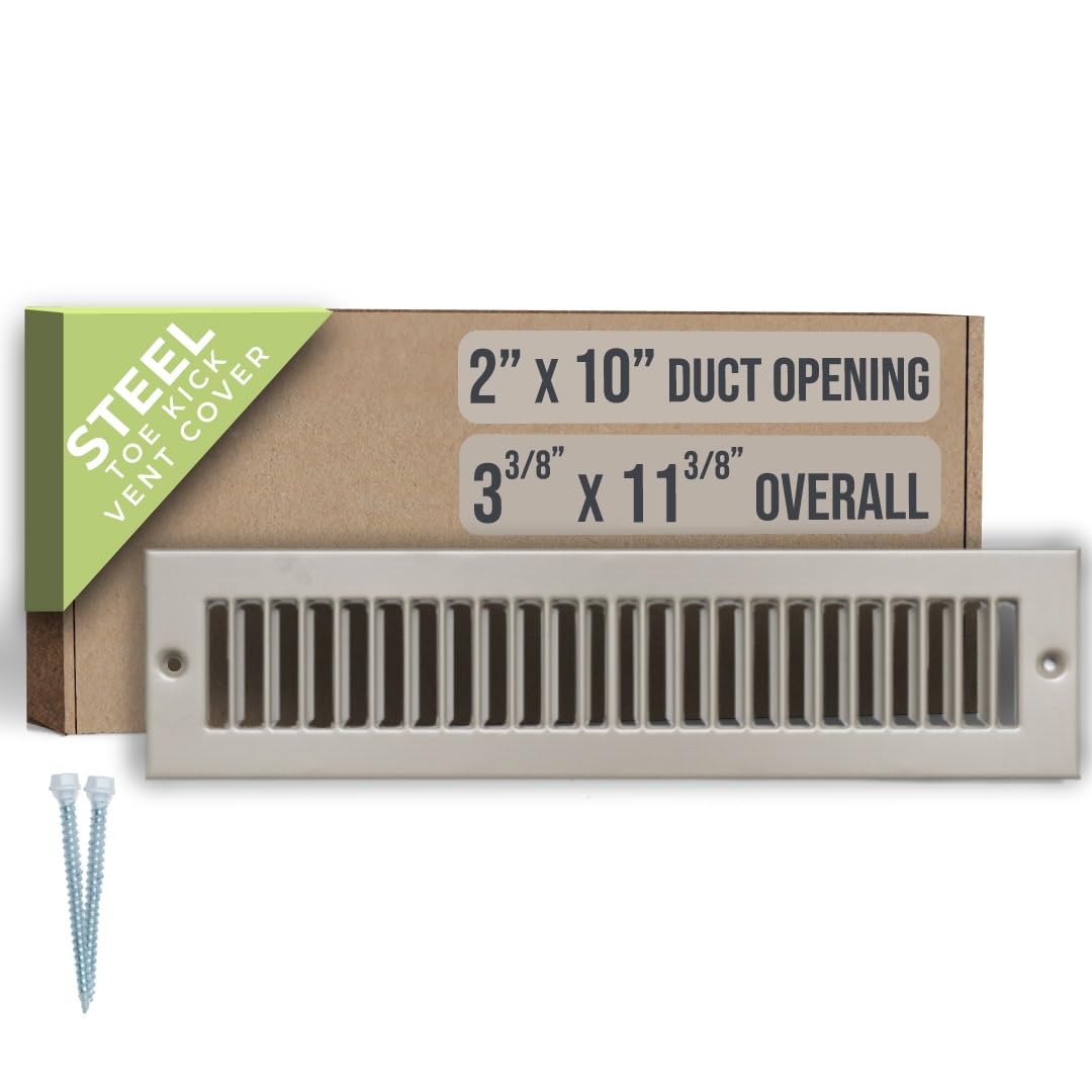 Amazon.com: Fits 2x10 Duct Opening | Toe Kick Vent Cover by Handua ...