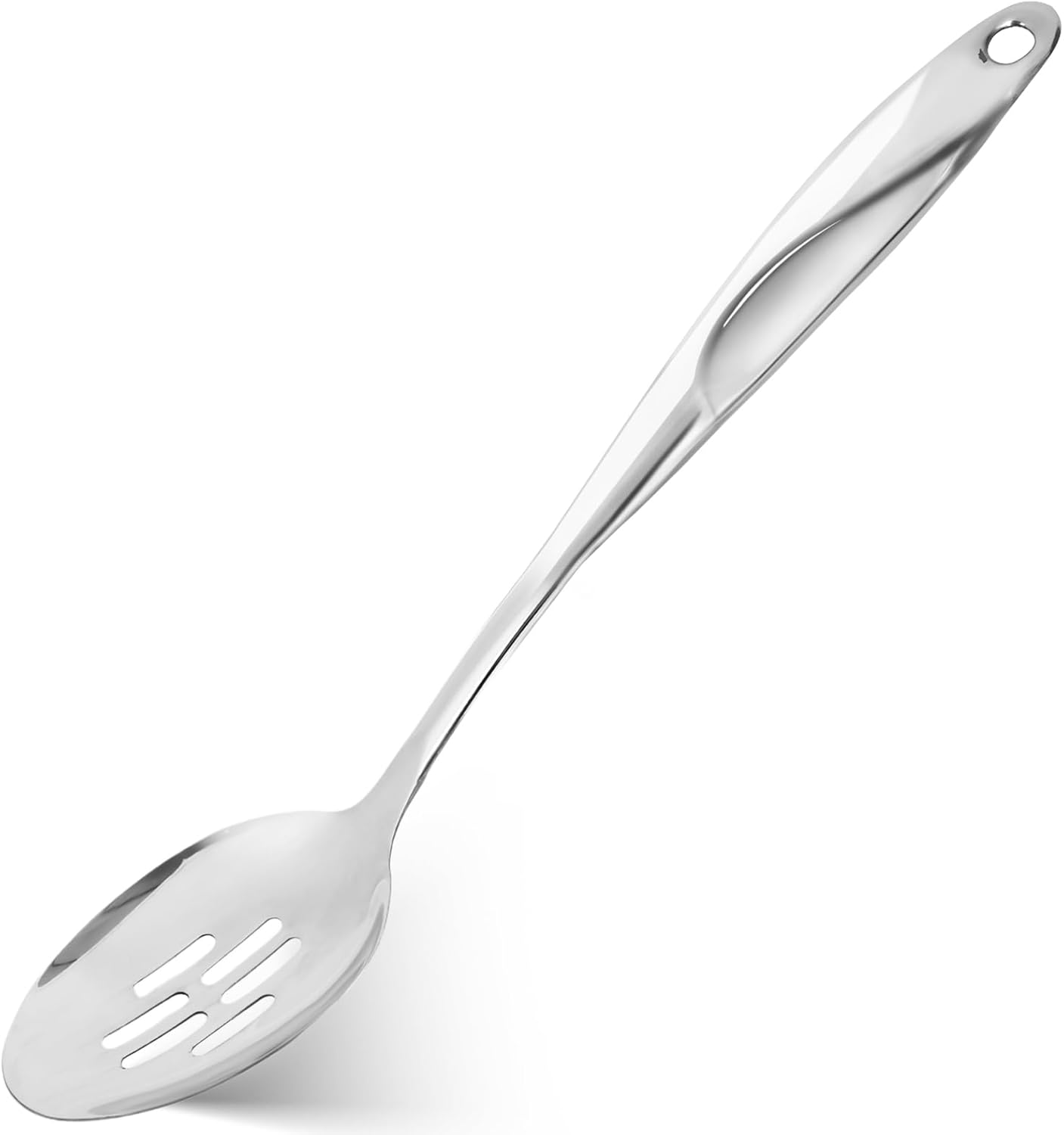 Amazon.com: HAKSEN Slotted Stainless Steel 14 Inch Serving Spoon: Home ...