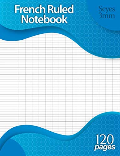 French Ruled Notebook - Seyes 3mm: French ruled paper notebook with 120 ...