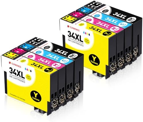 Epson 34 Golfball Genuine Multipack, 4-colours DURABrite Ultra Ink ...