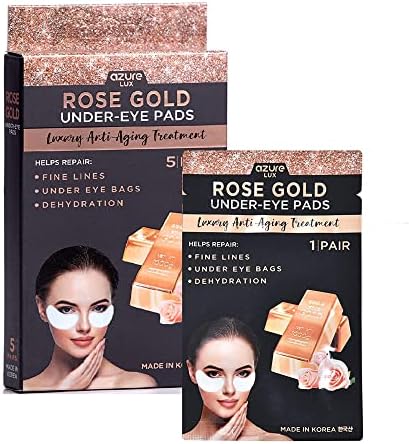 Amazon.com: AZURE 24K Gold & Retinol Anti Aging Under Eye Patches ...