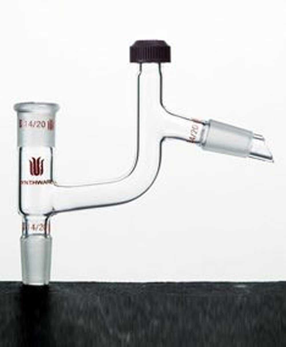 Kemtech A901922 Distillation Adapter with Threaded Thermometer Port, 19 ...