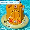 Amazon.com: SWIMLINE Giant Inflatable Pirate Castle Pool Float For Kids ...