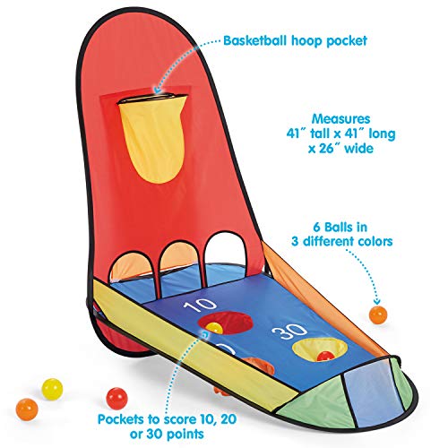 Snapklik.com : Kidoozie Pop-Up Basketball, Indoor Or Outdoor Sport Activity
