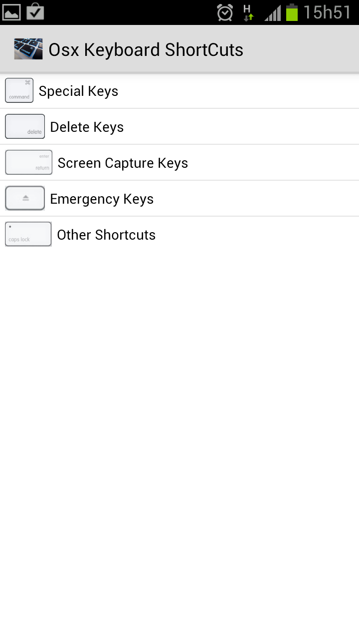 OSX Keyboard Shortcuts:Amazon.de:Appstore for Android