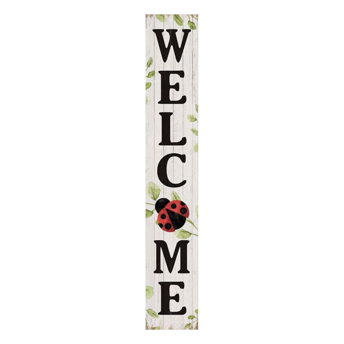 Amazon.com : Welcome Ladybug Sign for Front Door, 4ft Tall Front Porch ...