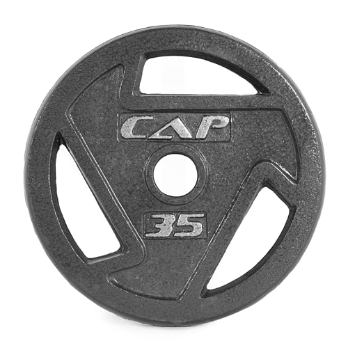 CAP Barbell 2-Inch Olympic Grip Weight Plate, 35 lb, Single, 35 lb ...