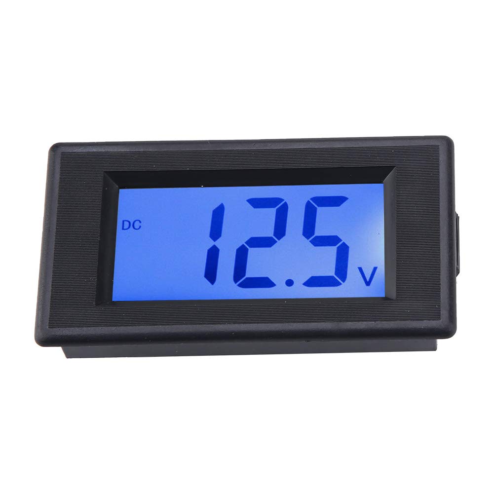 Amazon.com: Digital Voltmeter Two Wire 4-30V Blue Backlight LCD Voltage ...