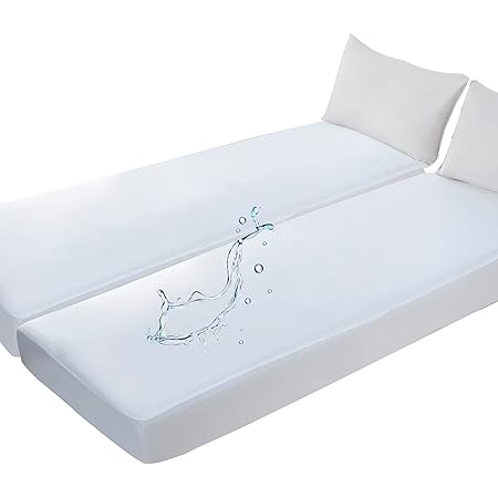 Amazon.com: Waterproof Quilted Split King Mattress Protector Pad for ...