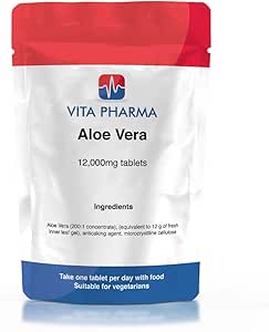 VITA PHARMA Aloe Vera 12,000mg 240 Tablets : Amazon.co.uk: Health ...