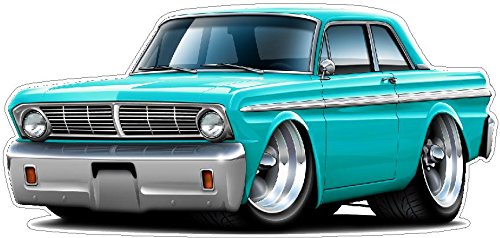 Amazon.com: 1965 Falcon 260 Cartoon Car Officially Licensed Ford Wall ...