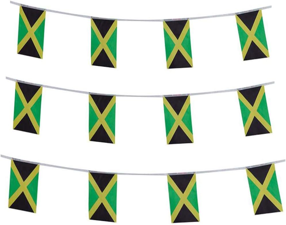 Amazon.com : Jamaica Flags Jamaican Small String Mini Flag Pennant ...