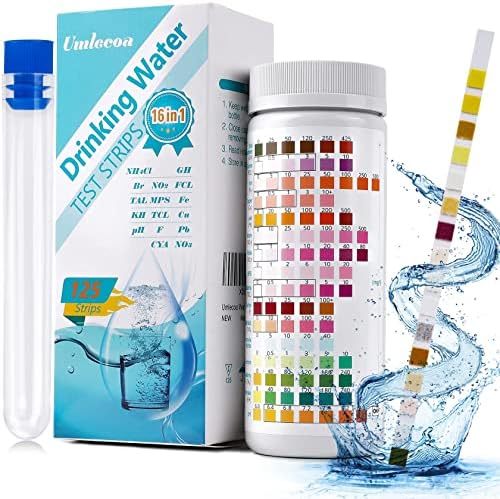 16 in 1 Premium Drinking Water Test Kit - 125 Home Water Quality Test ...