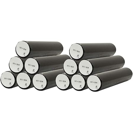 Amazon | mita FAX用感熱ロール紙 B4 幅 257mm×長さ 100m×芯内径 25.4mm(1インチ）6本入 | FAX・ワープロ用感熱紙 | 文房具・オフィス用品