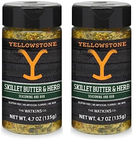 Amazon.com : Yellowstone Skillet Butter & Herb Seasoning and Rub, 4.7oz ...
