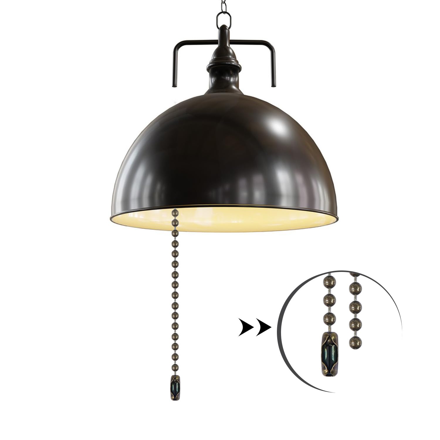 Snapklik.com : Dotlite Bronze Ceiling Fan Pull Chain, 120" Extra Long ...