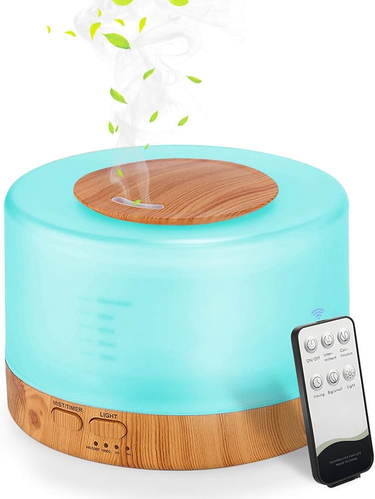 The Body Source 300ml Ultraschall Aroma Diffuser - Luftbefeuchter mit 7 ...