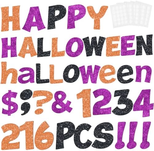 Amazon.com: Demonwer 200 Pieces Halloween Bulletin Board Halloween ...