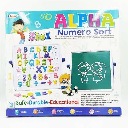 2 in 1 Alpha Numero Sort (Study Board) | Wooden English Capital ...