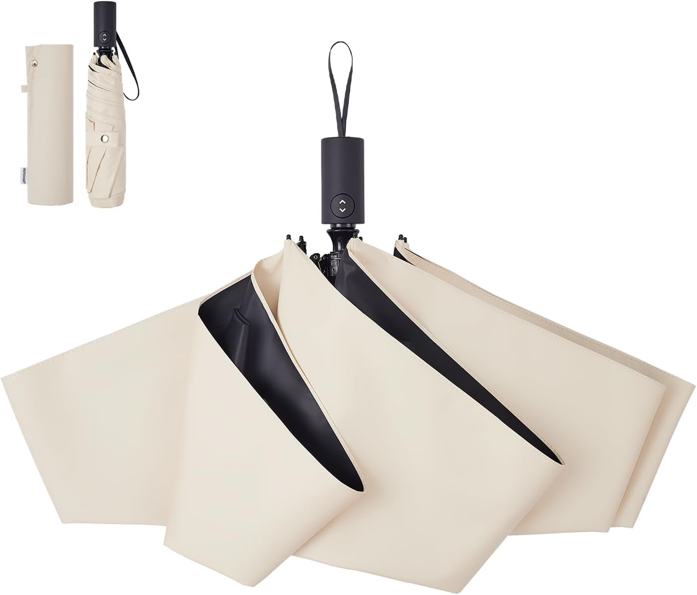 Amazon | konciwa 日傘 UVカット率100% 晴雨兼用【飛び出し防止安全設計】 折りたたみ傘 大きいサイズ100cm 軽量230g 完全遮光認証 ワンタッチ 自動開閉 折り畳み ...