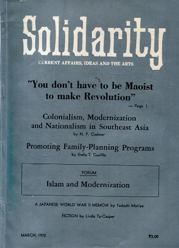 Solidarity Magazine, March 1970: Gelia T. Castillo, Ranjee Shahani ...