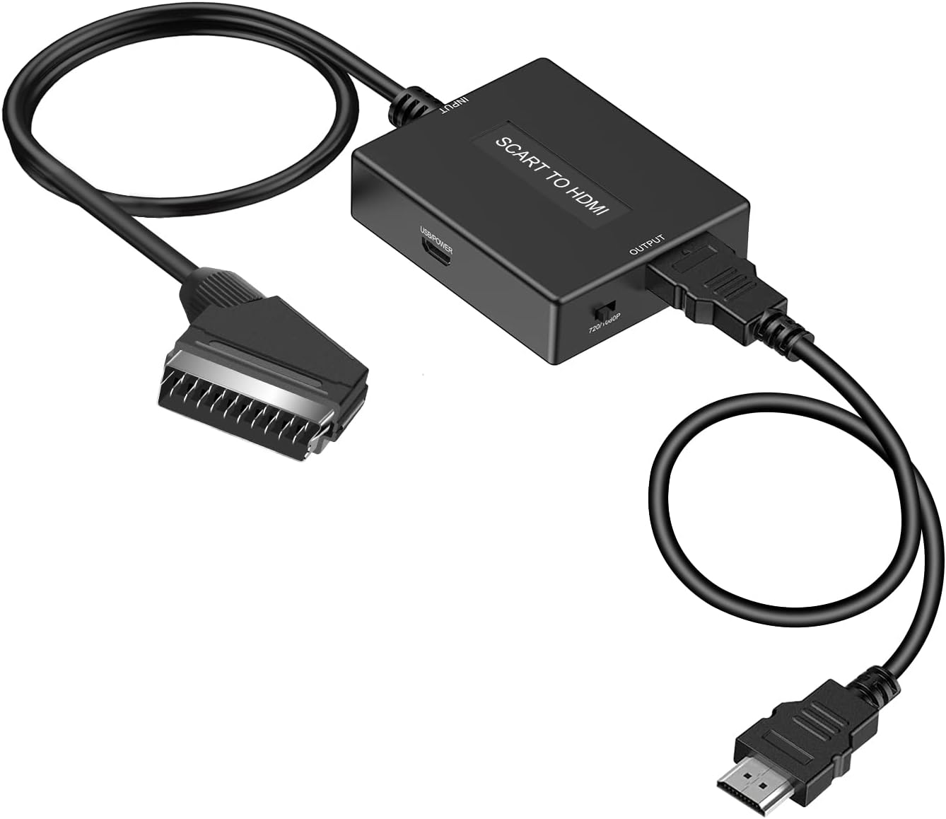 SCART auf HDMI Adapter mit HDMI Kabel,1080P SCART zu HDMI Konverter ...