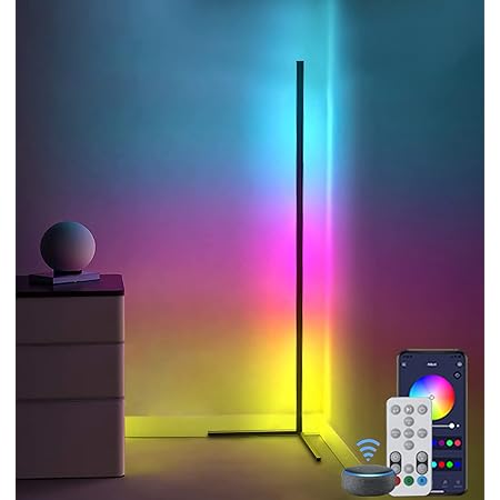 YTDRGB Led Corner Floor Lamp - Corner Lamp Compatible with Alexa ...