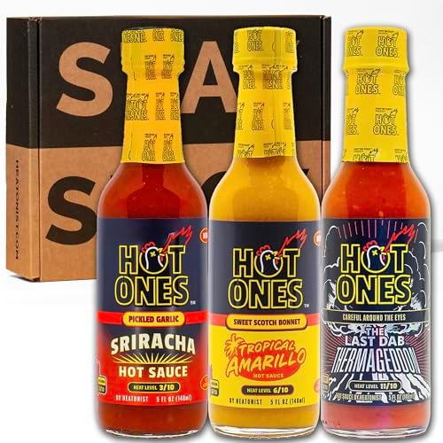 Amazon.com : Hot Ones Hot Sauce Challenge Set - Season 28 Trio - Hot ...