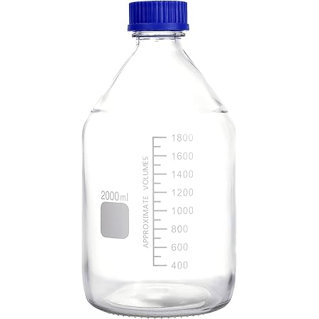 Amazon.com: Corning PYREX #1395-2L, 2000ml Round Media Storage Bottle ...