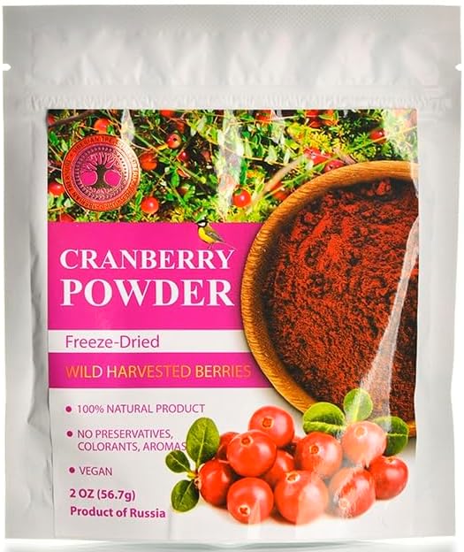 Amazon.com: Wild Harvested Cranberry Freeze-Dried Powder – 2 Oz ...