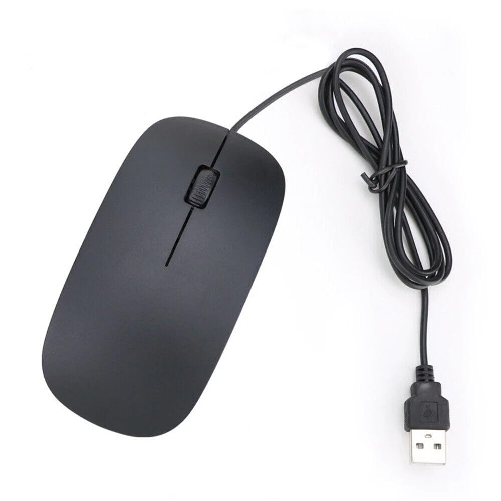 Ultra-Slim USB optical wired mouse for Laptop Computer Desktop ...