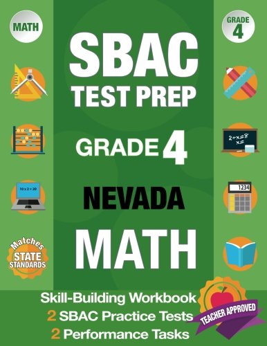 Amazon.com: SBAC Test Prep Grade 4 Nevada Math: Workbook and 2 Smarter ...