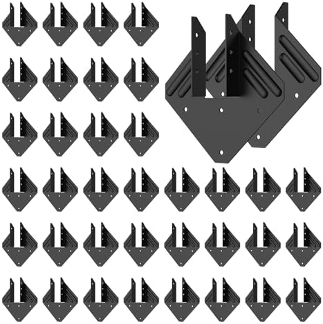 Amazon.com: MorningRo 12pcs 2" Black Rafter Clips Galvanized Steel ...