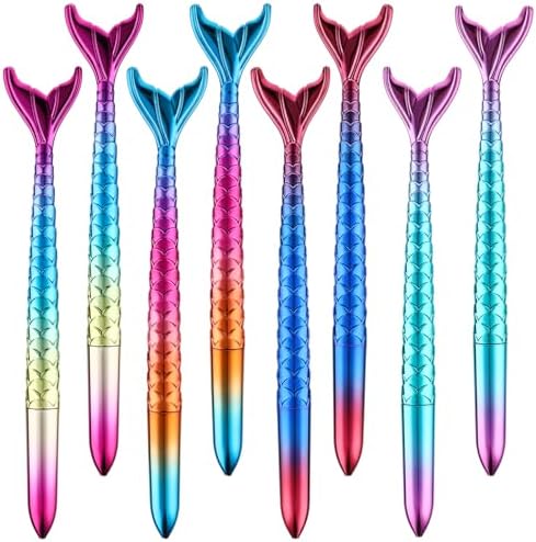 8 Pcs Fishtail Pens, Fish Tail Styling Ballpoint Pens Creative Writing ...