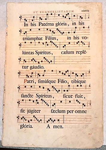 Amazon.com: Page from The Antiphonal With A Hymn for The Feast Of ...