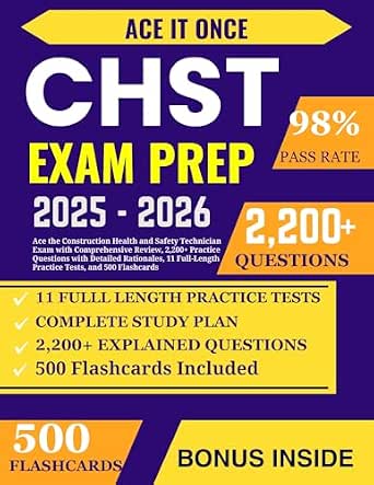 Amazon.com: CHST Exam Prep: Ace the Construction Health and Safety ...