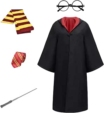 Amazon.com: Wizard Costume Set with Cape, Hooded Robe for Adults Men ...