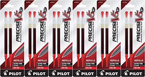 Value Pack of 6 - Pilot Precise V5 RT Liquid Ink Refill, 2-Pack for ...
