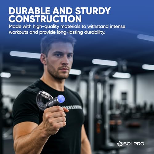 Solpro FirmFlex Adjustable Hand Grip Strengthener for Men & Women | Adjustable 5 to 60 kg ...