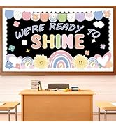 Amazon.com: Back to School Summer Sun Bulletin Board Set Pastel We're ...