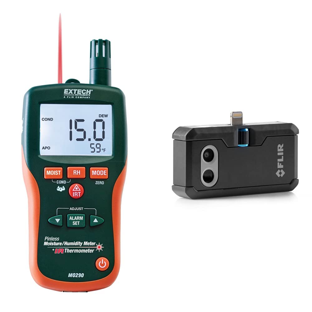 Snapklik.com : MO290 Pinless Moisture Meter And Ir Thermometer & FLIR ...
