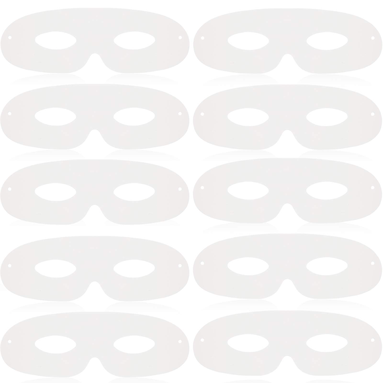 Snapklik.com : Gejoy Die Cut Mardi Gras Paper White Masks Masquerade ...